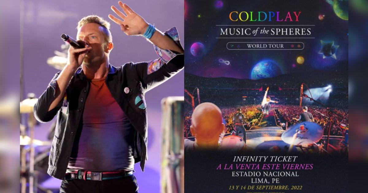 Coldplay en Perú: Venta de entradas Coldplay Lima 2022 Infinity Ticket ...