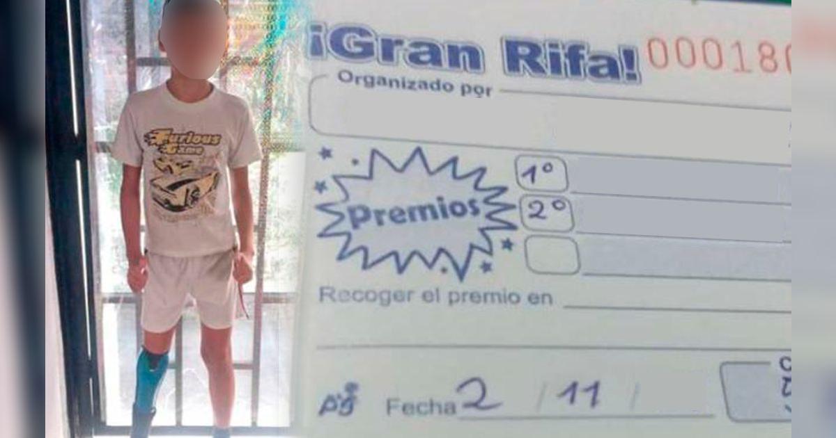Colombia | La peculiar rifa de un niño para comprar una prótesis de ...