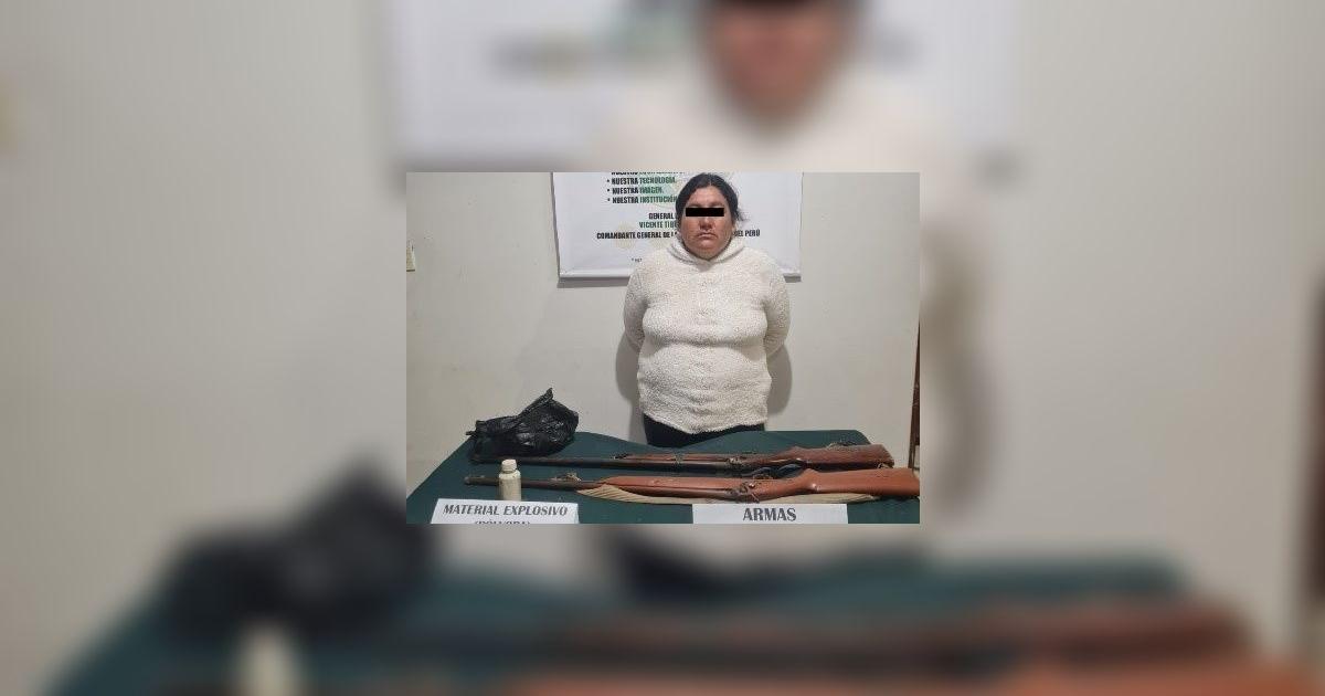 La Libertad Mujer Escondía 2 Armas De Fuego En Su Vivienda Pnp
