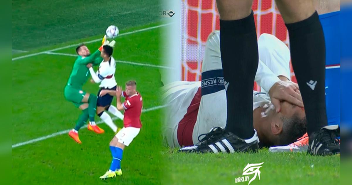 Portugal vs. República Checa | Cristiano Ronaldo quedó con el tabique ...