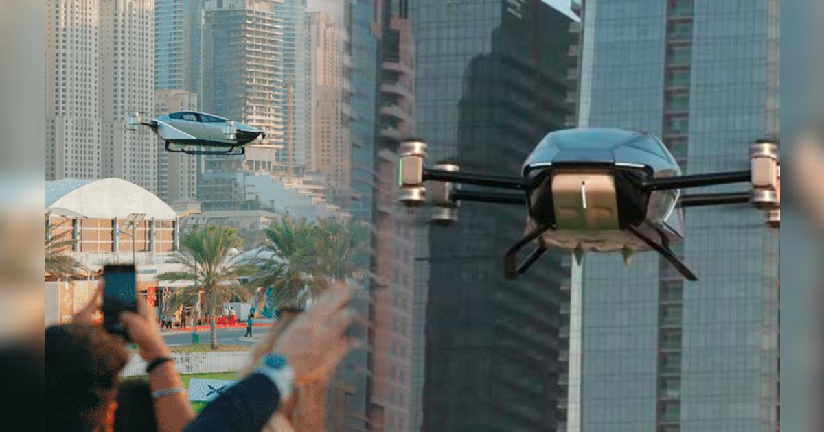 Video | Carro volador | Realizan el primer vuelo público de un auto volador en Dubai | XPeng ...