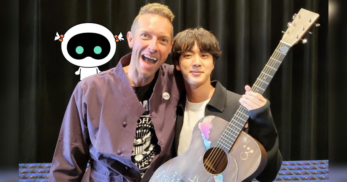 BTS: Chris Martin sorprendió a todos, incluso a Jin, con su cameo en el ...