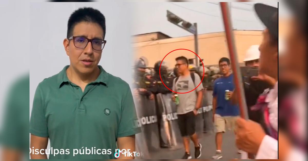 Marchas en Lima | Joven que dijo 'Métele bala' pidió disculpas a ...