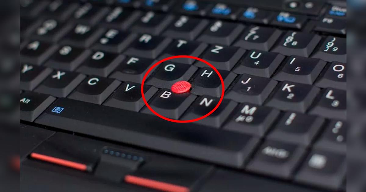 ¿Qué es el punto rojo que se encuentra en el teclado de muchas laptops ...