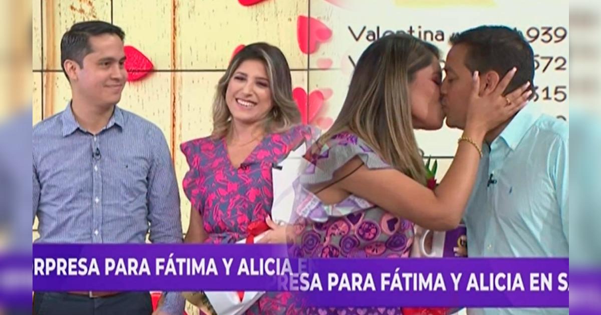 Día de San Valentín: Fátima Aguilar y Alicia Retto son sorprendidas en ...