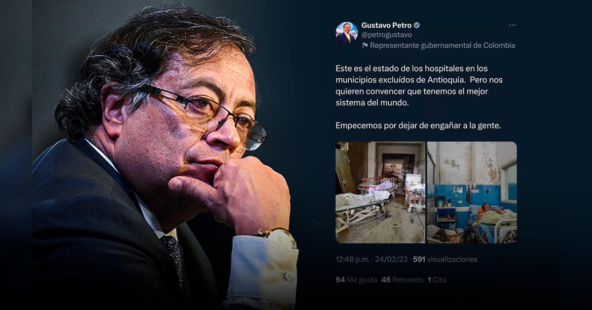 Gustavo Petro critica el sistema de salud de Colombia usando fotos de hospital en Venezuela ...