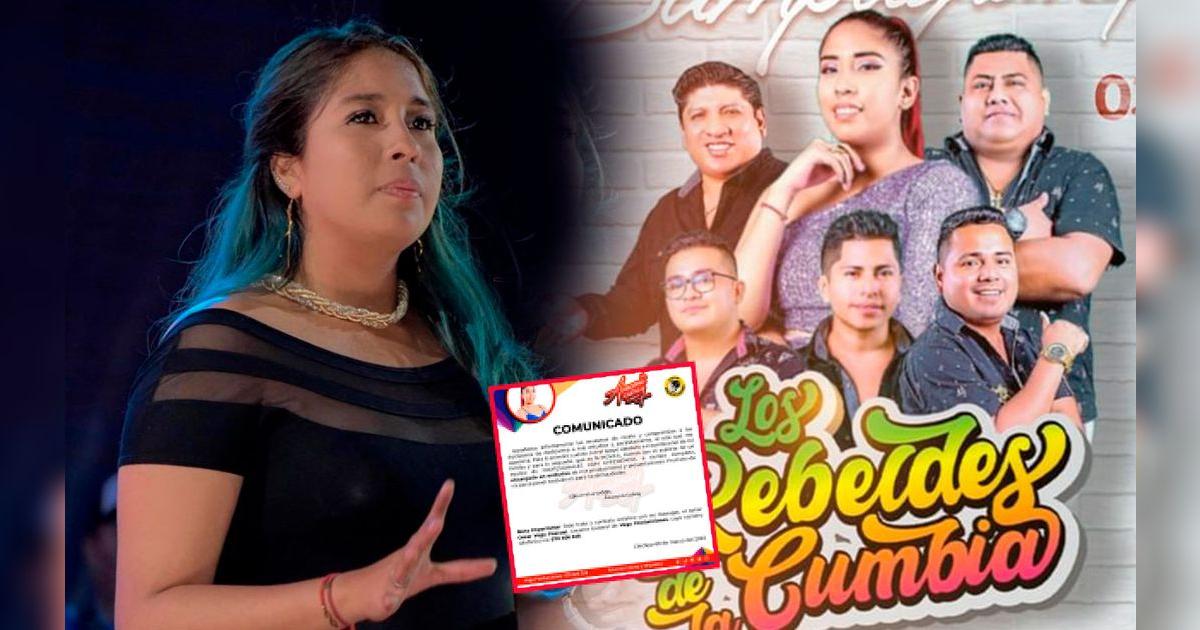 Azucena Calvay lanza comunicado tras polémica presentación con Los Rebeldes de la Cumbia ...