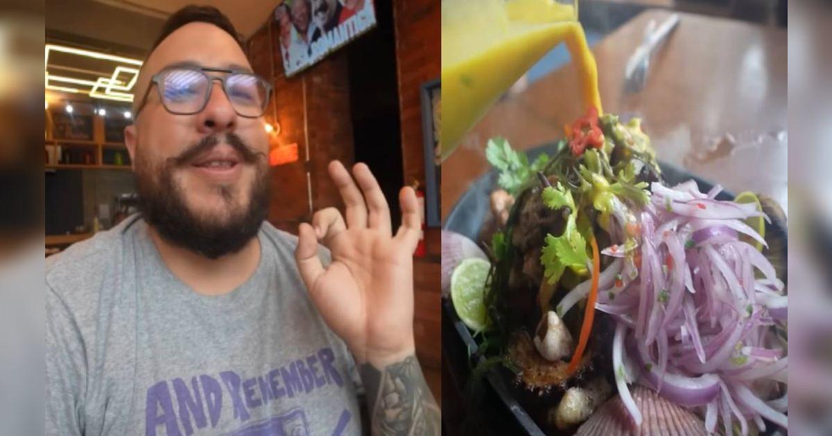 TikTok viral | Cholo Mena prueba ceviche a la brasa en Surquillo y ...