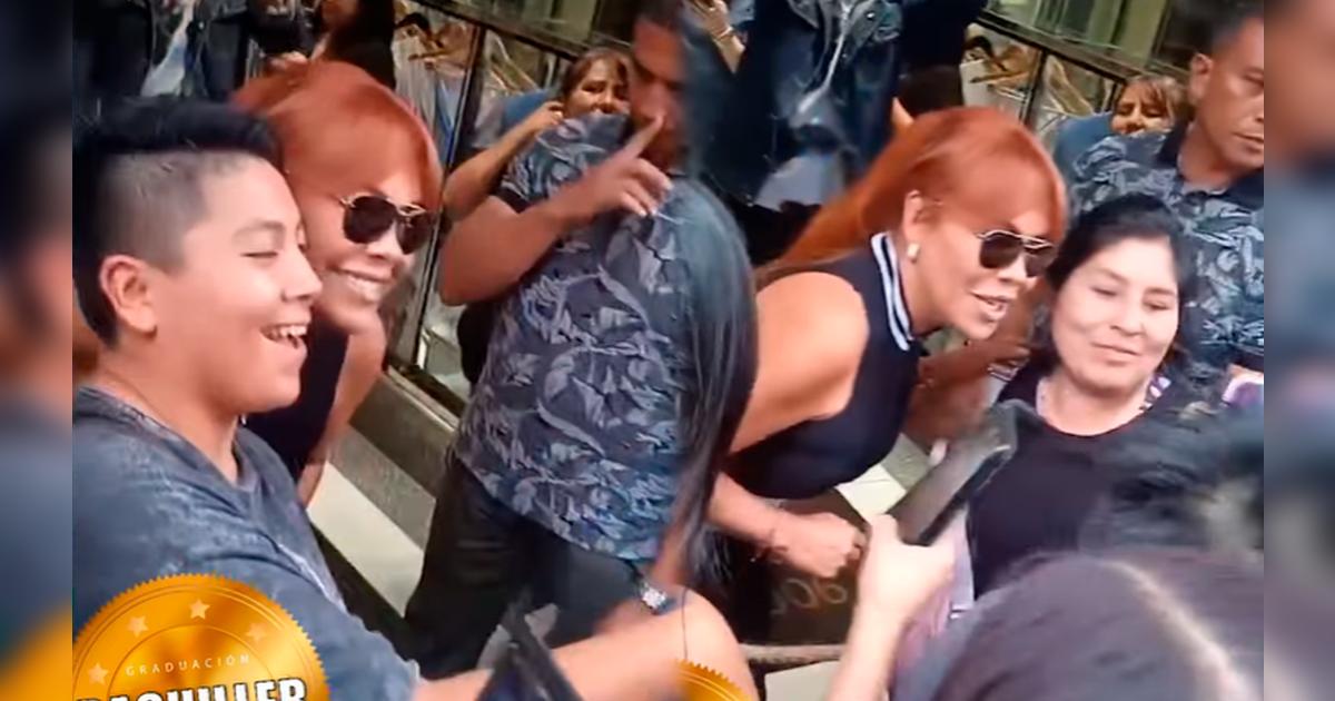 Magaly Medina se dio baño de popularidad con fans en Gamarra | Magaly ...