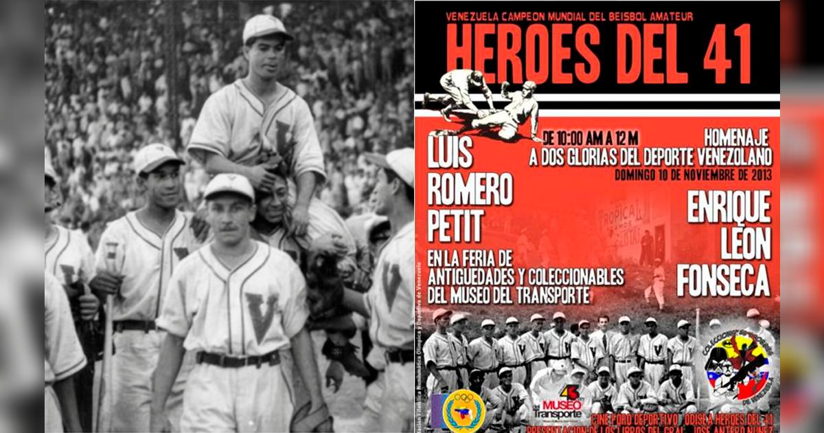 ¿Quiénes fueron los ‘héroes del 41’ en el béisbol de Venezuela ...
