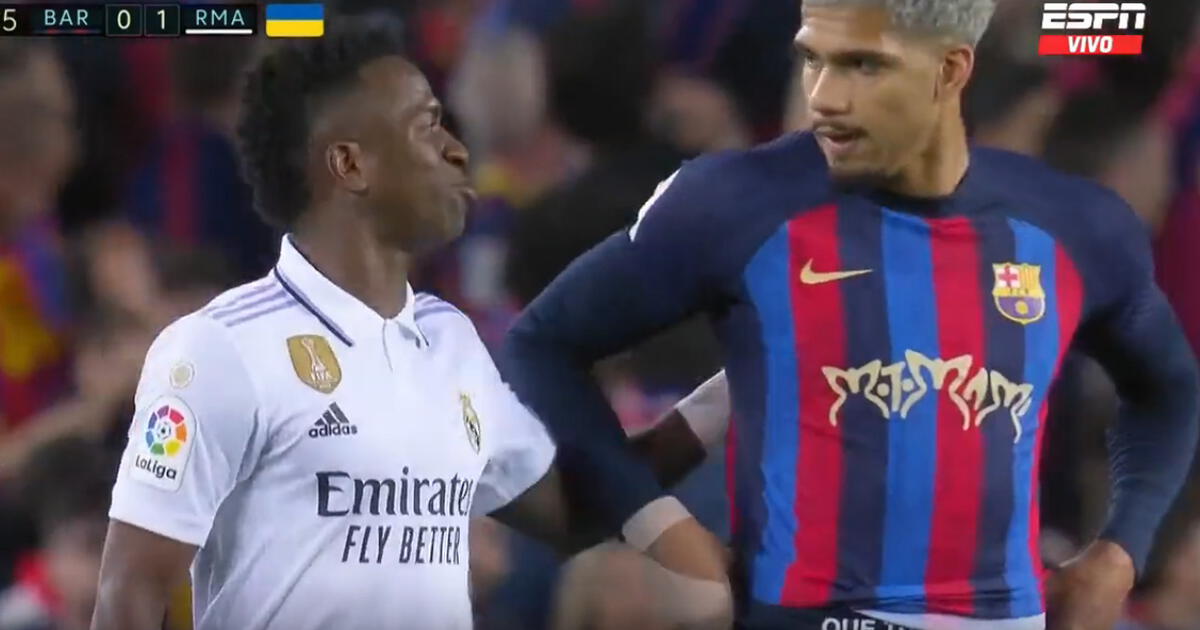 Real Madrid vs Barcelona | Vinicius Jr. y la irreverente burla a Ronald ... Real Madrid vs Barcelona | Vinicius Jr. y la irreverente burla a Ronald ...
