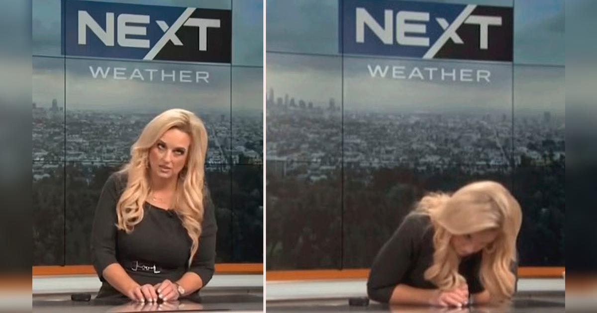 Video viral | Presentadora del tiempo se desmaya en vivo cuando estaba ...