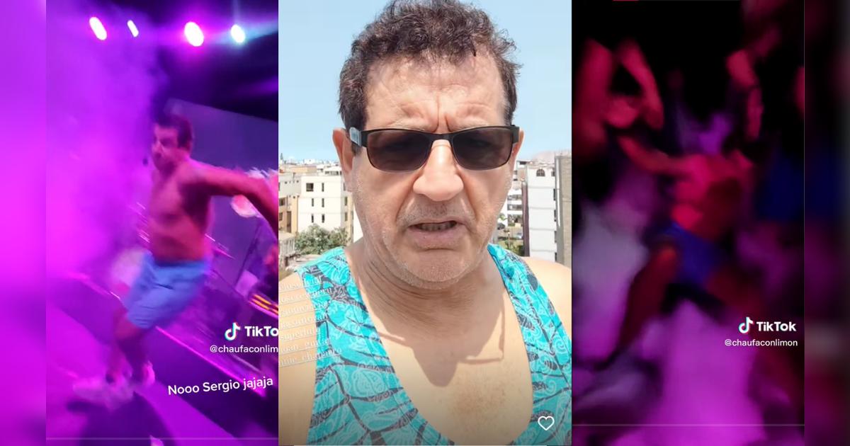 Sergio Galliani muestra herida que le dejó fuerte caída en concierto ...