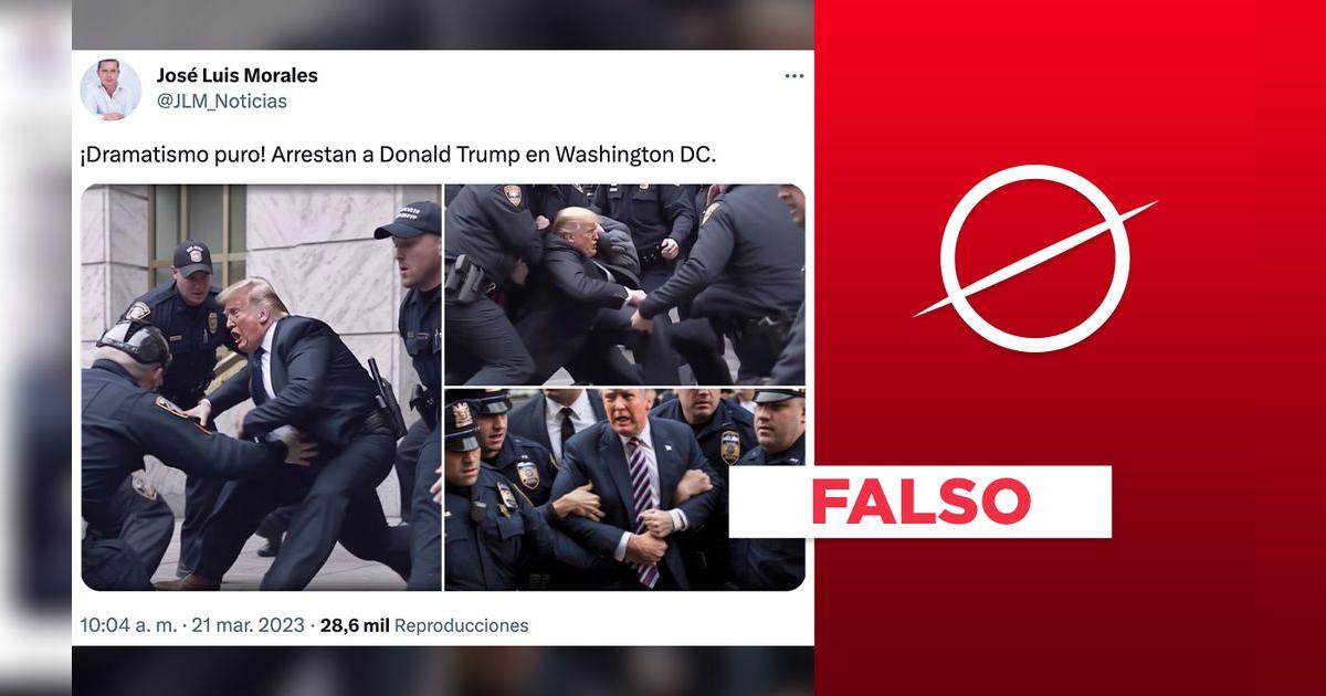 Estas fotos de Donald Trump "siendo arrestado" no son reales: fueron ...
