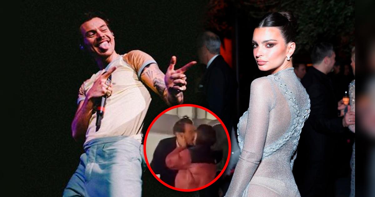 Harry Styles y Emily Ratajkowski protagonizan apasionado beso ...