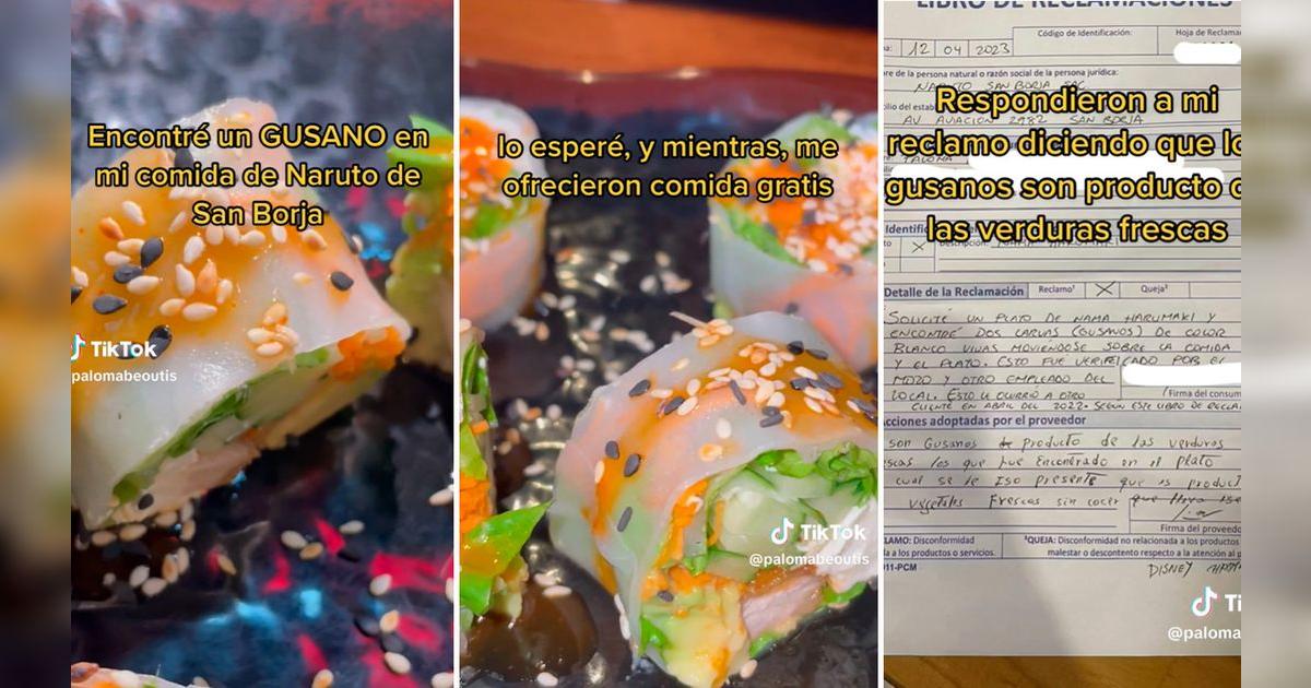 TikTok viral | Peruana encuentra gusano en conocido restaurante de ...