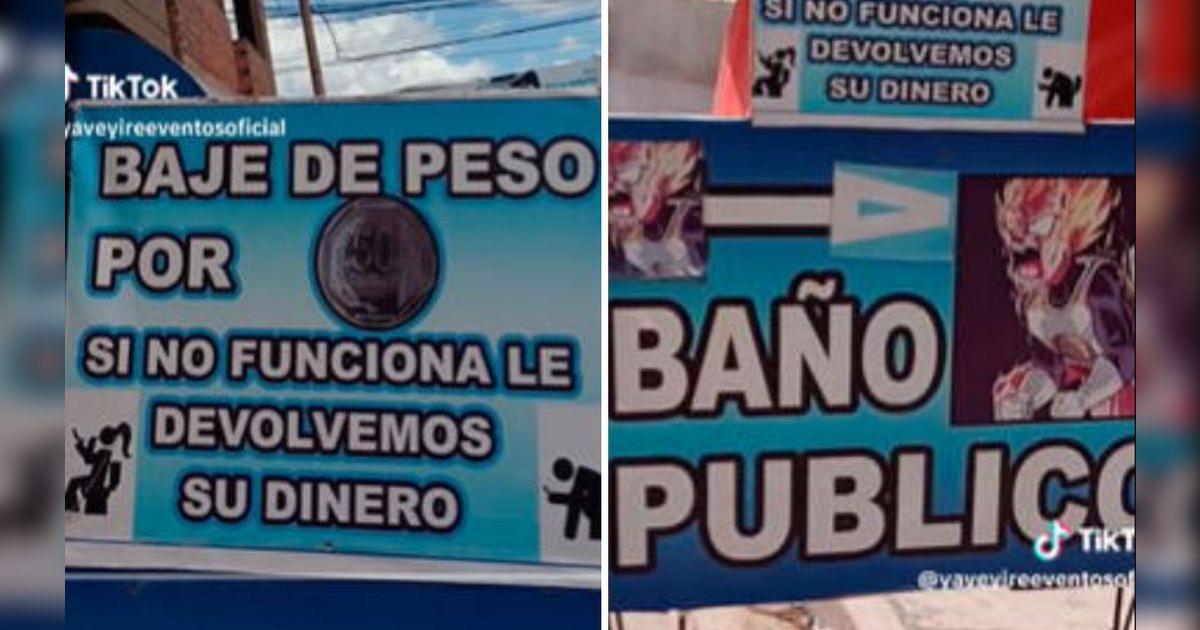 TikTok viral | Baño público se hace viral con singular cartel: “Baje de ...