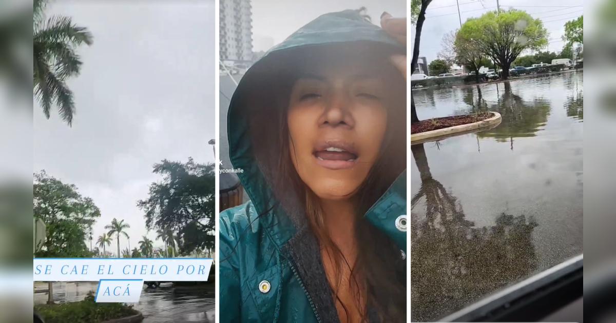 Periodista Katty Villalobos queda atrapada en medio de una tormenta en ...