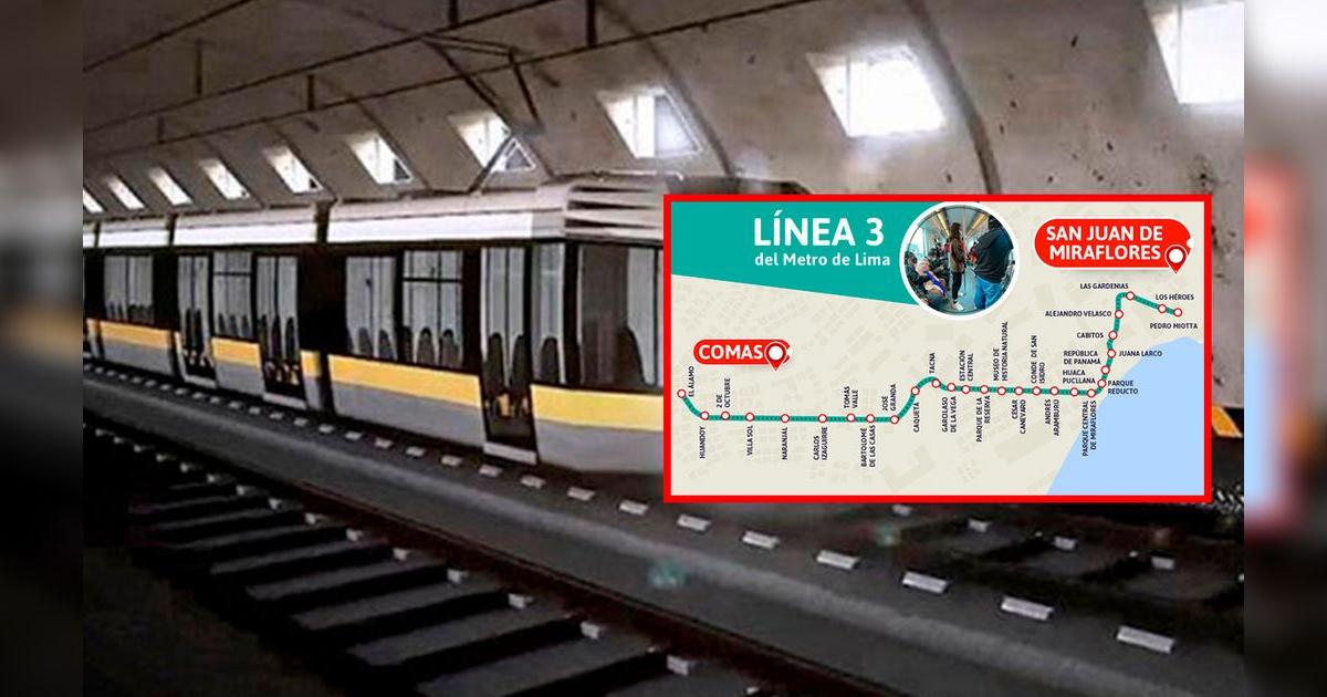 Línea 3 del Metro de Lima: cuándo inician obras, ruta y los 12 ...