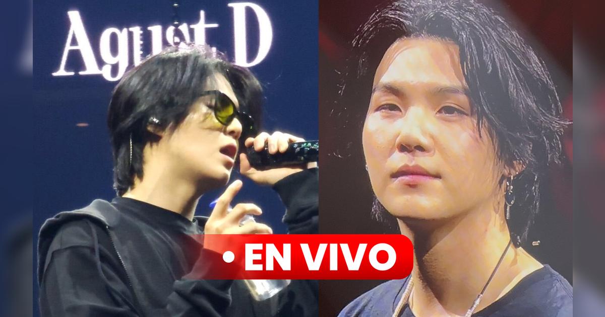 Suga de BTS abre Agust D Tour 2023 EN VIVO HOY con segundo concierto en ...