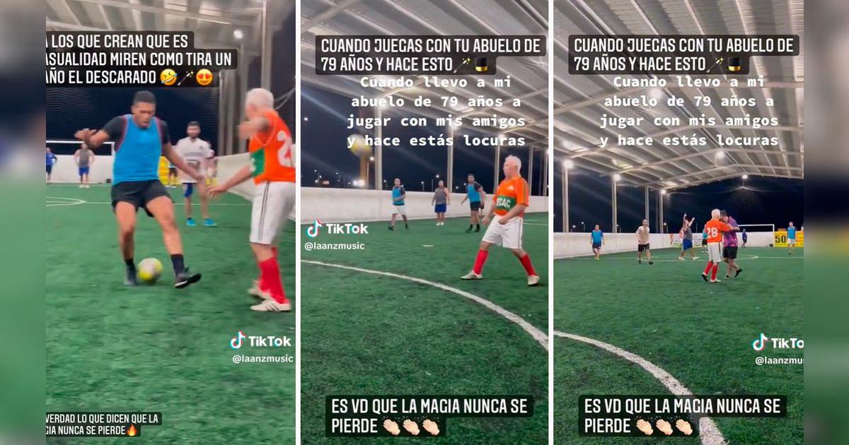 TikTok viral | Adulto mayor sorprende con sus dotes en plena pichanga ...