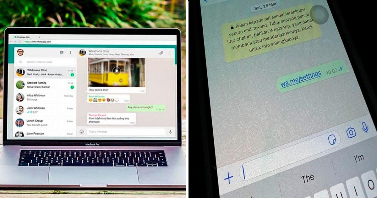 WhatsApp: ¿qué ocurre si pulsas el mensaje 'wa.me/settings' desde ...