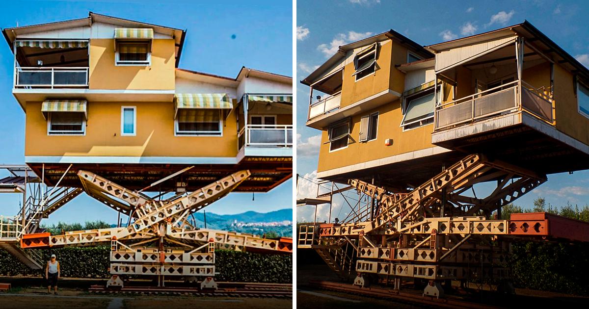 Italia | La genial casa 'voladora' que un jubilado construyó sin ayuda ...