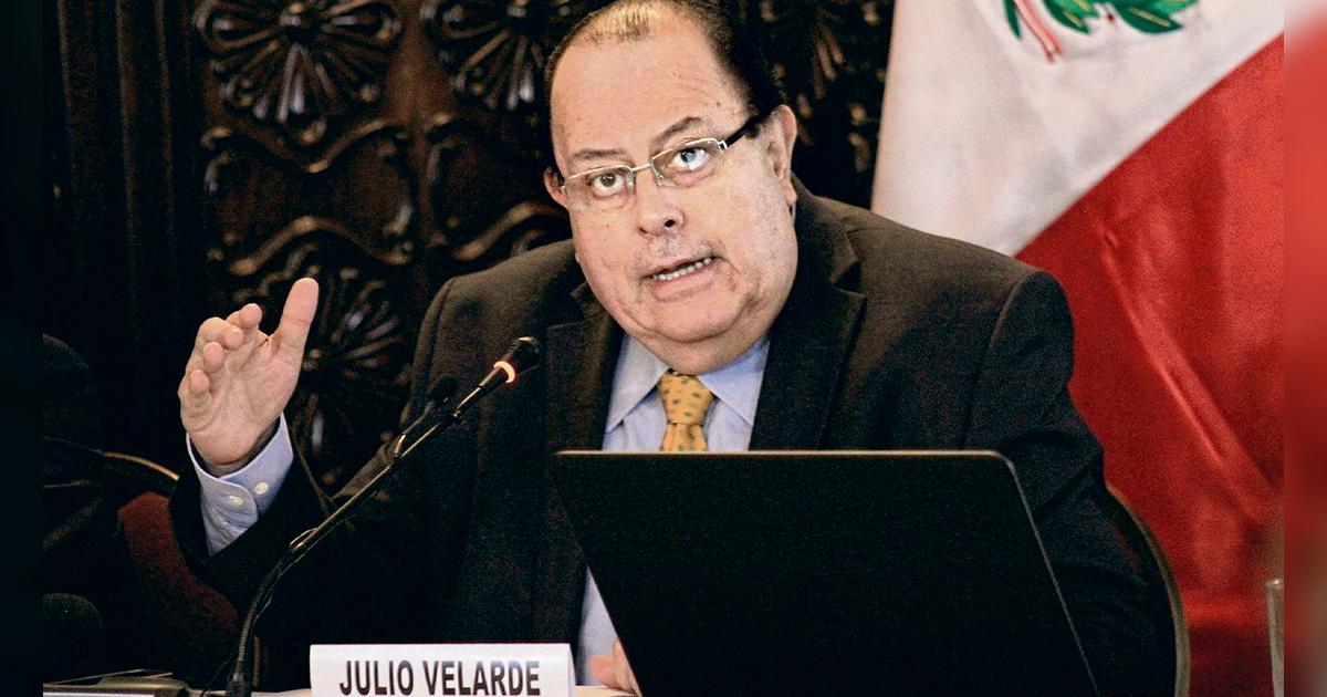 Julio Velarde: “Mejora de las expectativas está siendo muy lenta ...