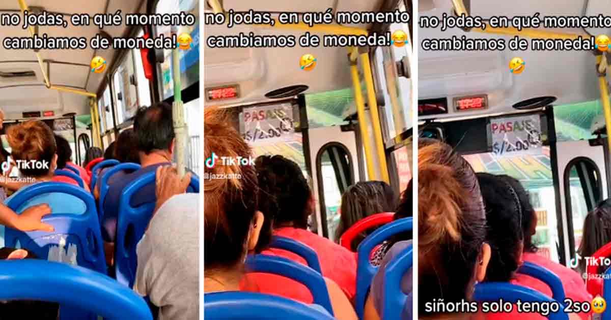 Sube a 'custer' y se sorprende porque le cobran pasaje en dólares: "Es ...
