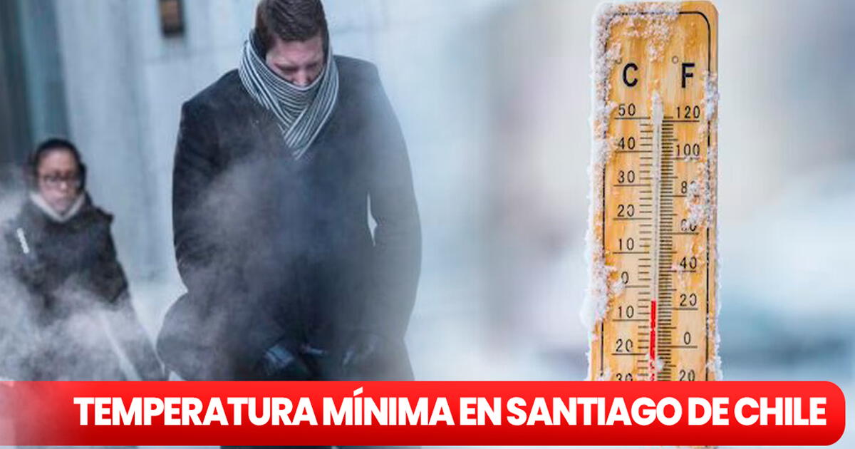Temperatura Mínima De Hoy Santiago Registra Bajas Temperaturas Hoy