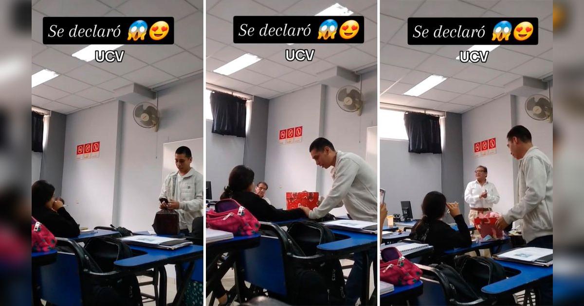 TikTok viral | Alumno de la UCV declara su amor a su compañera y redes advierten: “Nunca de la ...