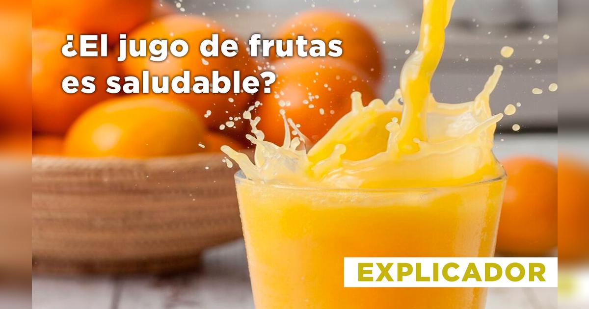 ¿Los jugos de fruta son buenos para la salud?