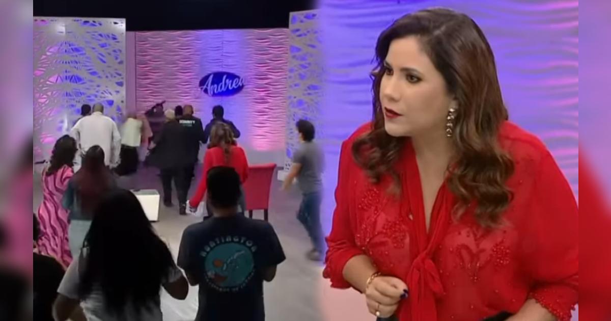 Andrea Llosa: hombres desatan una pelea en el programa Andrea tras ...