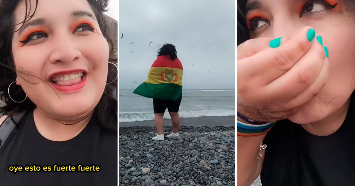 Tiktok Viral Boliviana Conoce El Mar Por Primera Vez En Perú Y