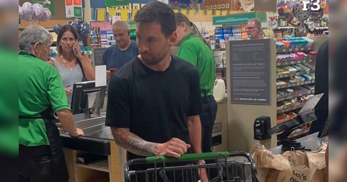 Lionel Messi: las virales imágenes de la 'Pulga' en un supermercado de ...