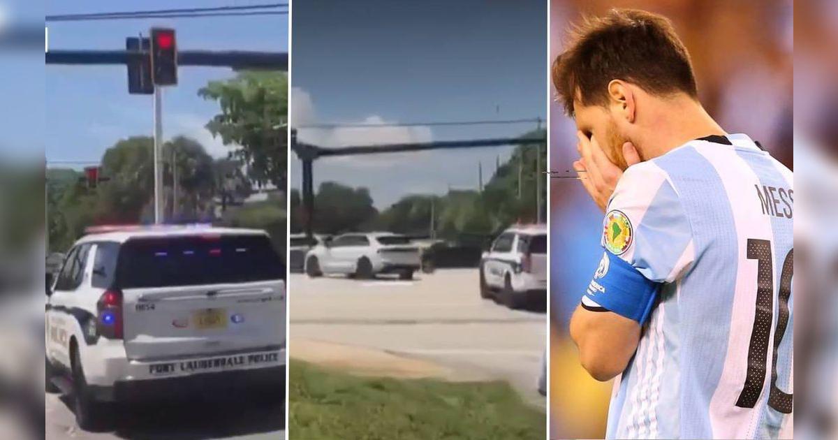 Lionel Messi se pasó la luz roja en Estados Unidos y casi se choca tras ...