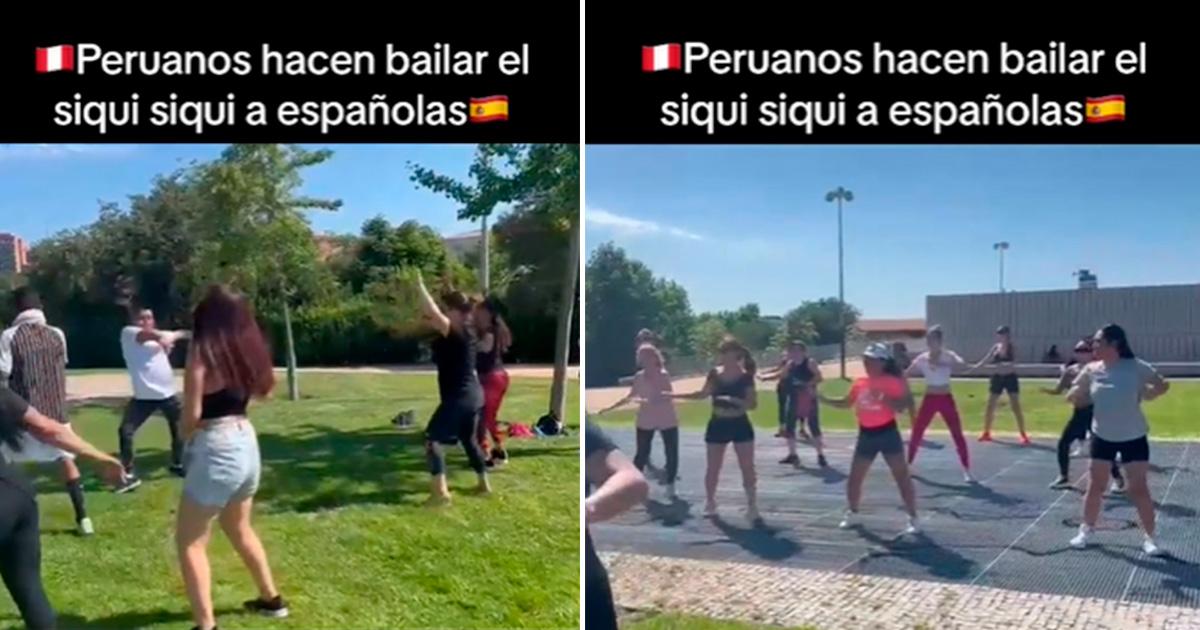 TikTok Viral: Peruanos le enseñan a bailar el ‘Siqui siqui’ a españolas ...