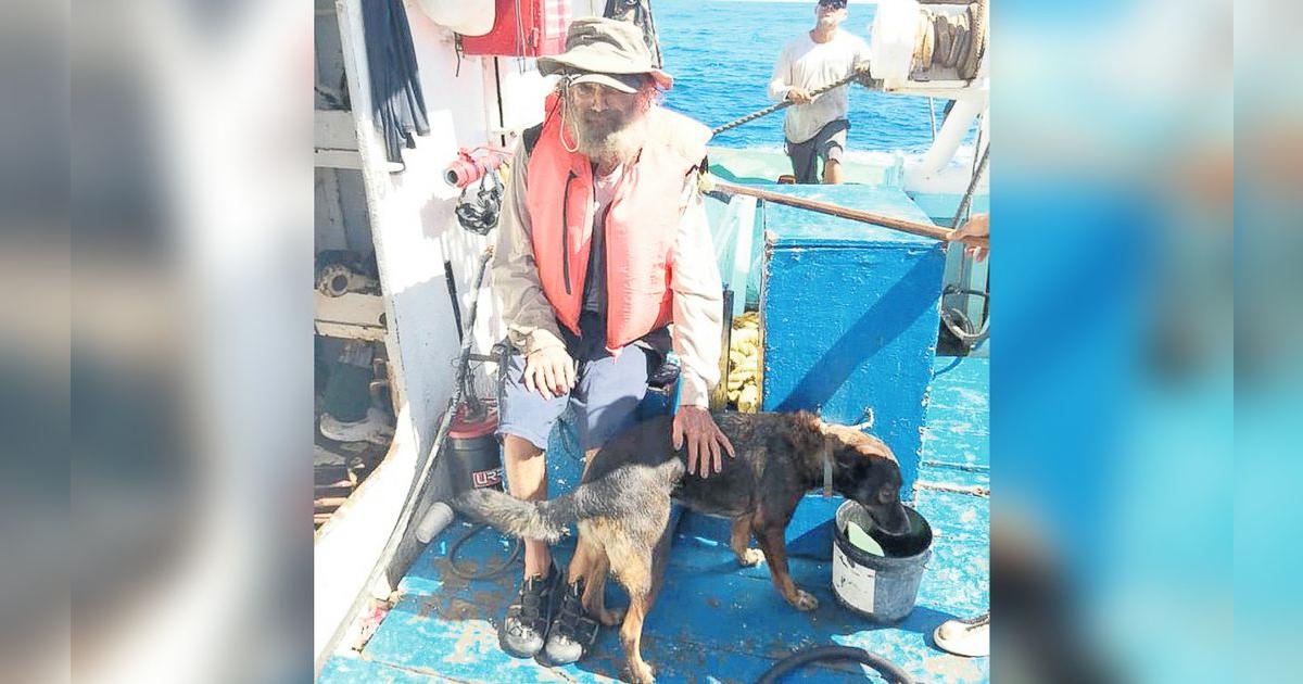 Náufrago y su perra Bella rescatados tras 3 meses en altamar | Timothy ...