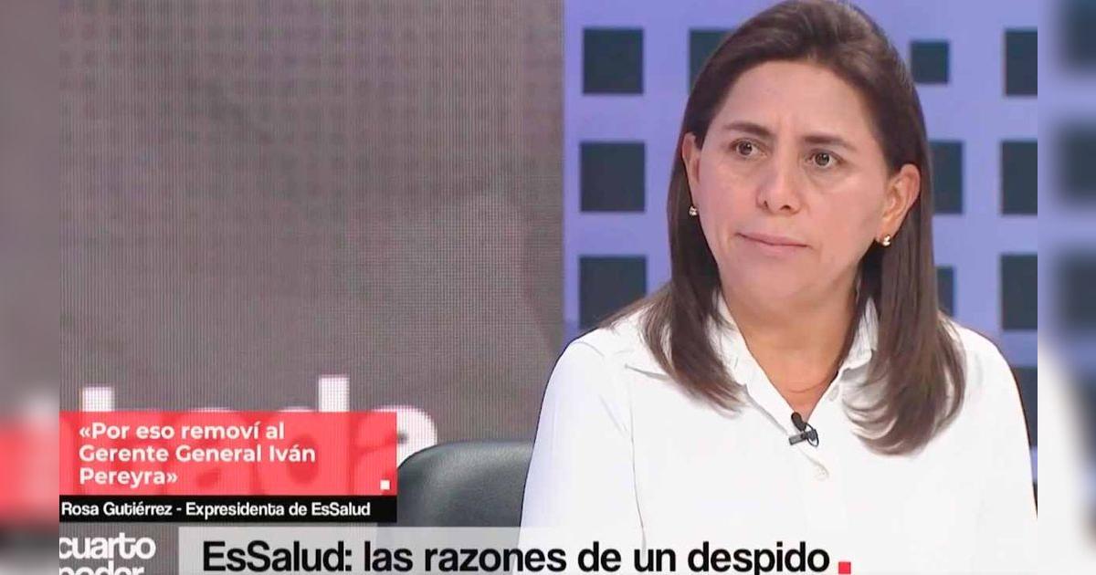 Rosa Gutiérrez se pronuncia tras destitución: "Dina Boluarte me dijo ...