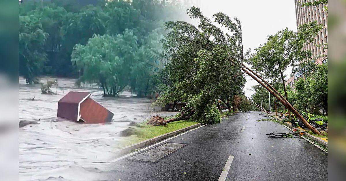 Tifon China | Las impactantes imágenes del devastador tifón Doksuri que ...