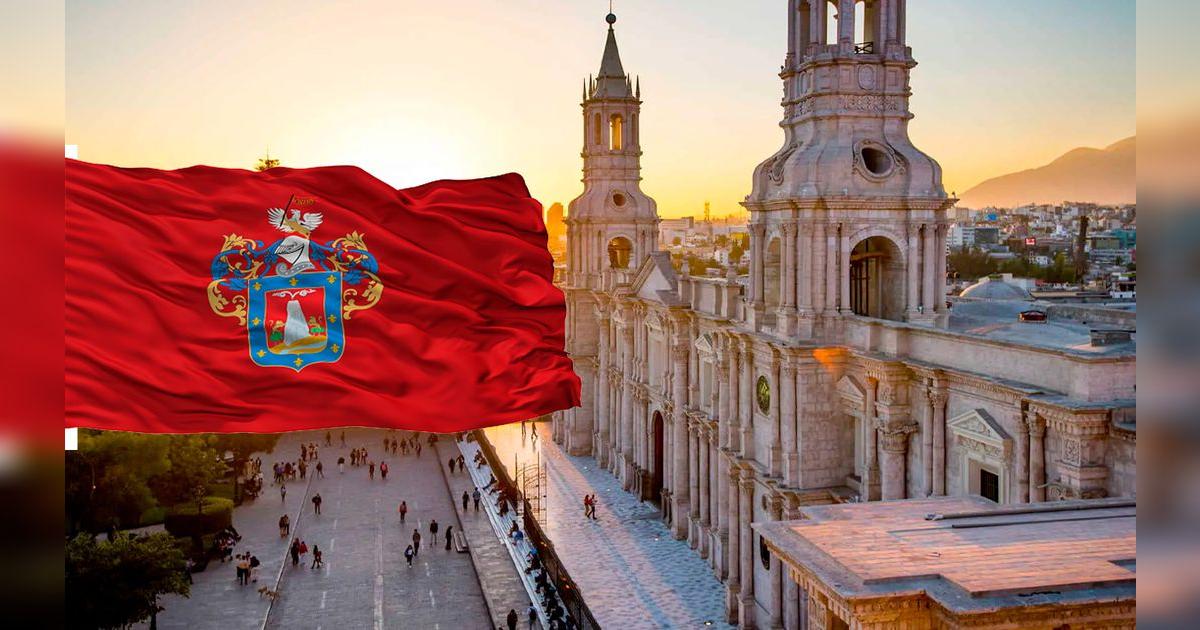 Aniversario de Arequipa 2023: ¿Por qué la bandera arequipeña es color ...