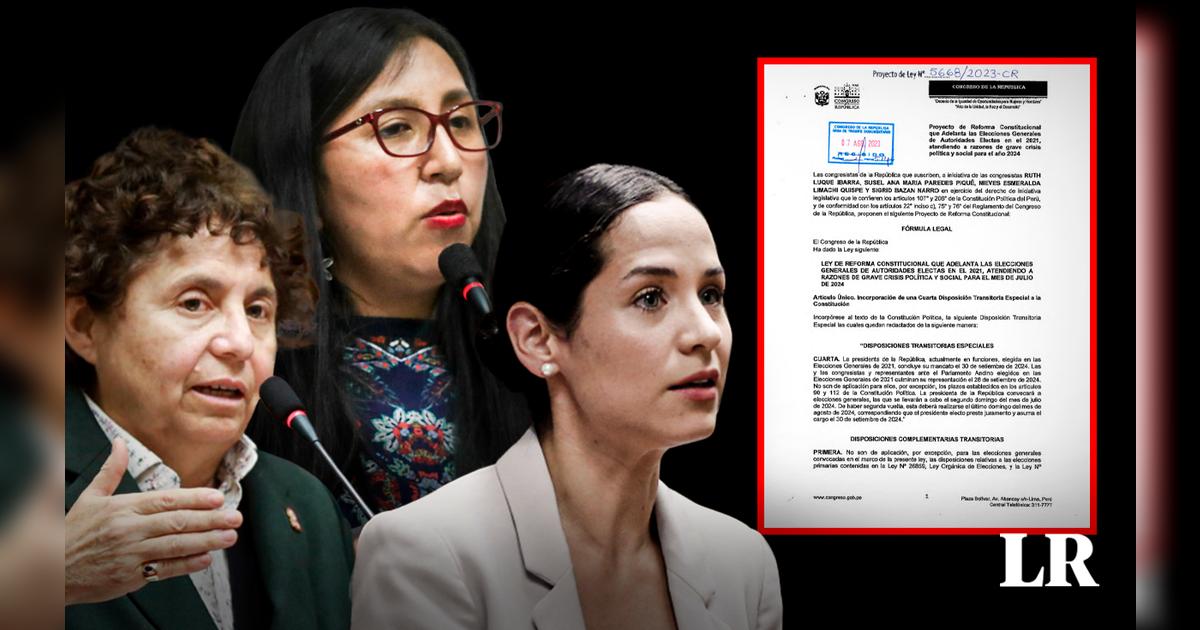 Cambio Democrático impulsa nuevo proyecto de adelanto de elecciones para julio del 2024 ...