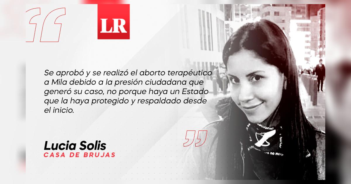 Mila: reflejo de un país roto, por Lucia Solis | Opinión | La República