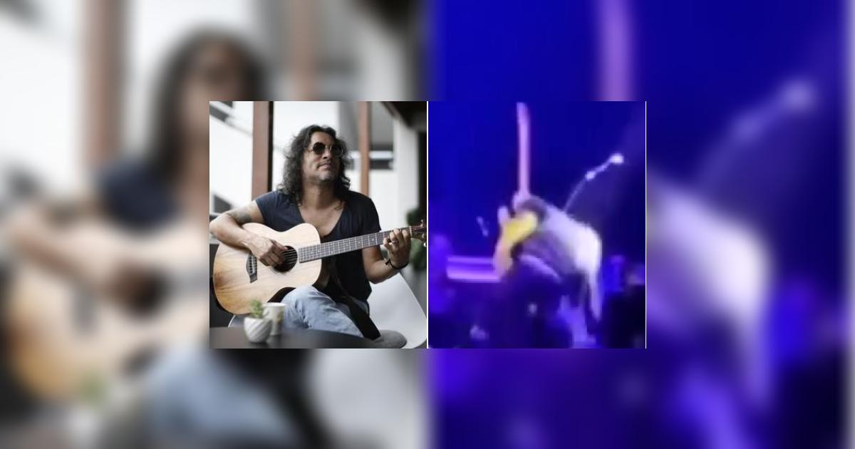 Marcello Motta, vocalista de Amén, sufre fuerte caída EN VIVO durante ...