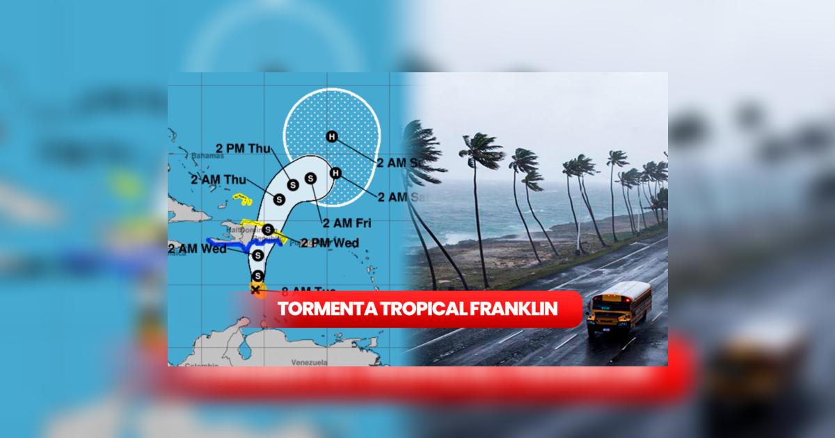Tormenta tropical Franklin EN VIVO: pronóstico de inundaciones según la ONAMET y COE | mapa de ...
