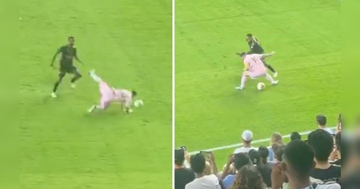 Lionel Messi: el inédito video del argentino recibiendo una patada y ...