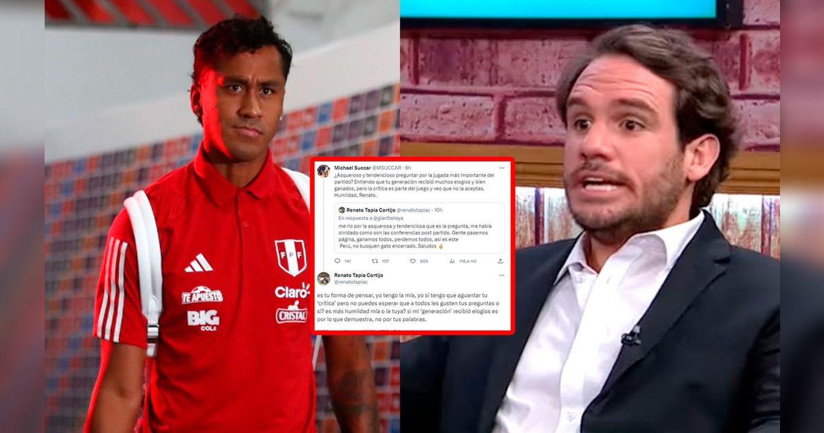 Selección peruana: Renato Tapia y periodista Michael Succar ...