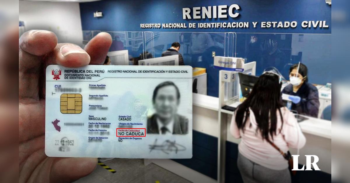 Qué personas NO deben renovar su DNI, según Reniec | DNI vencido ...