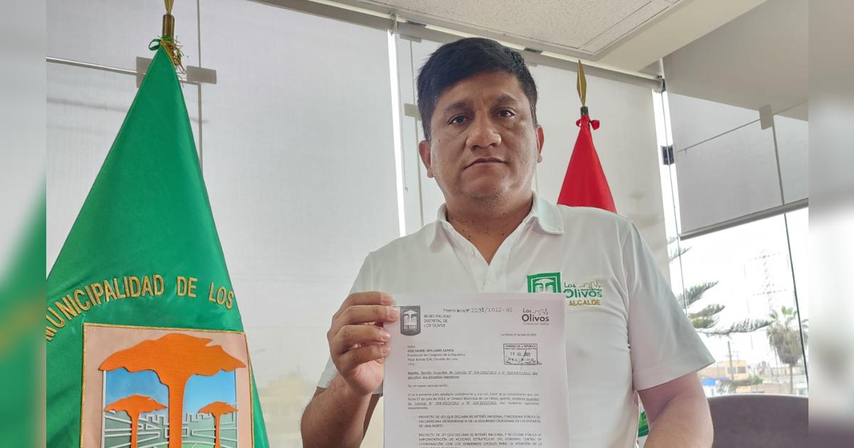 Alcalde de Los Olivos busca que la extorsión y el sicariato sean considerados terrorismo urbano ...