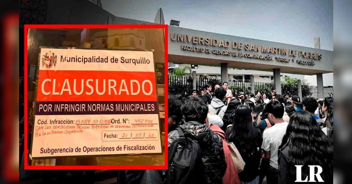 USMP: clausuran facultad de la Universidad de San Martín de Porres por ...